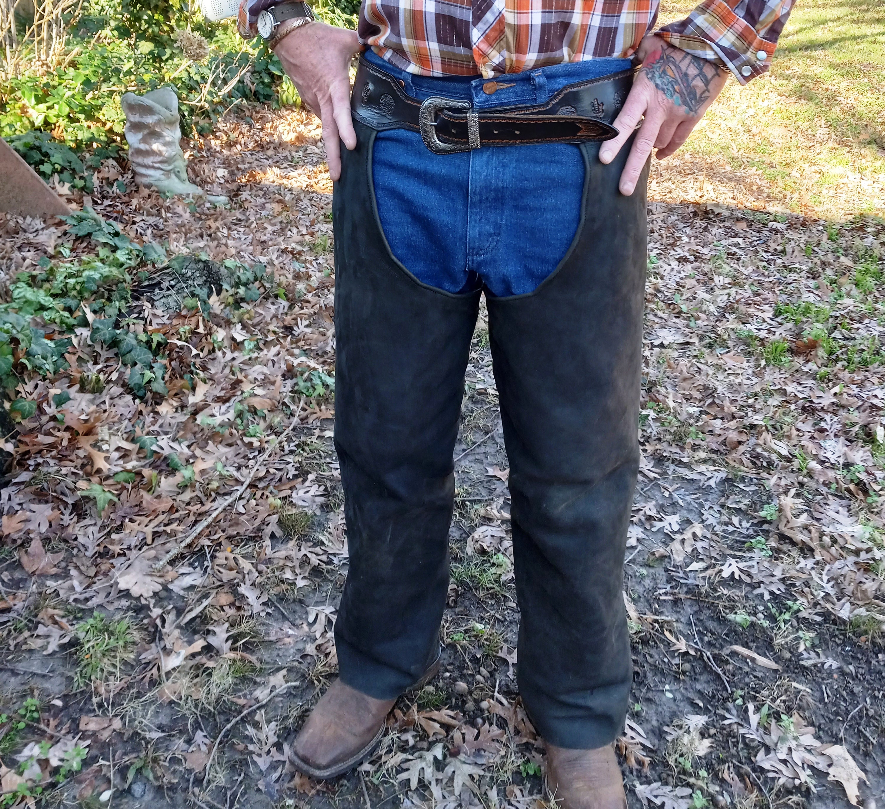 Vintage Chaps, Black Chaps, Rip Wheeler Costume, Western Costume ...