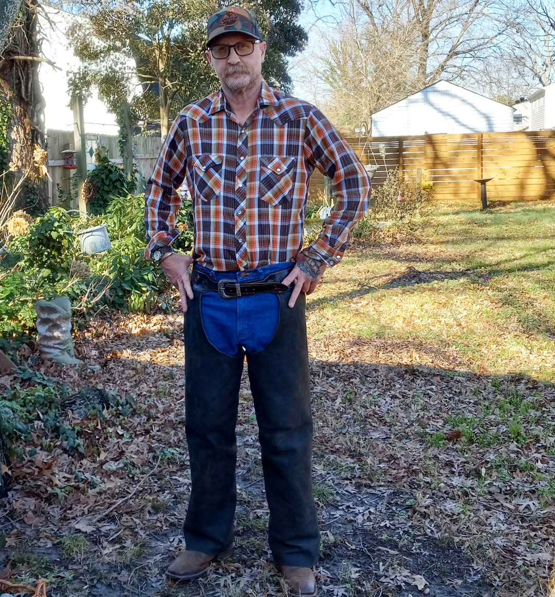 Vintage Chaps, Black Chaps, Rip Wheeler Costume, Western Costume ...