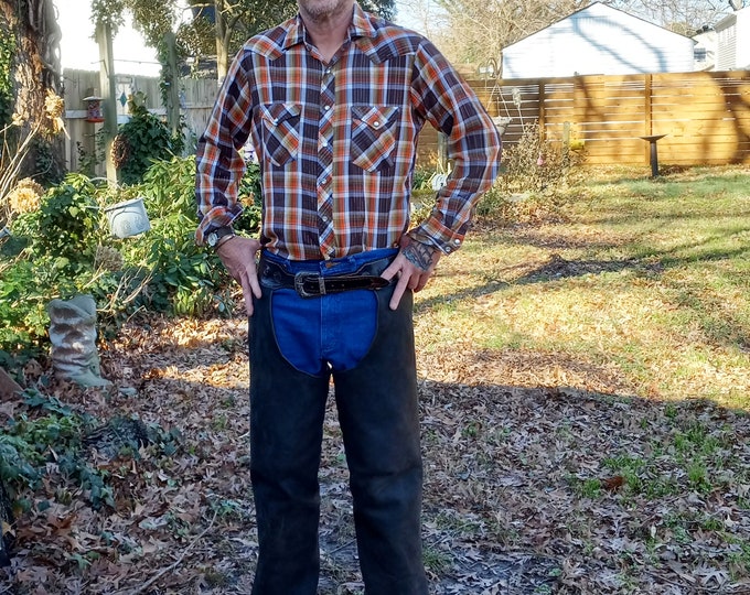 Vintage Chaps Black Chaps Rip Wheeler Costume Western Costume ...