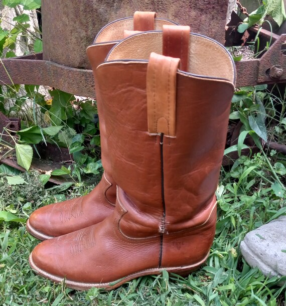 Mens Boots by Frye 80s Boots Cowboy Boots Vintage Boo… - Gem