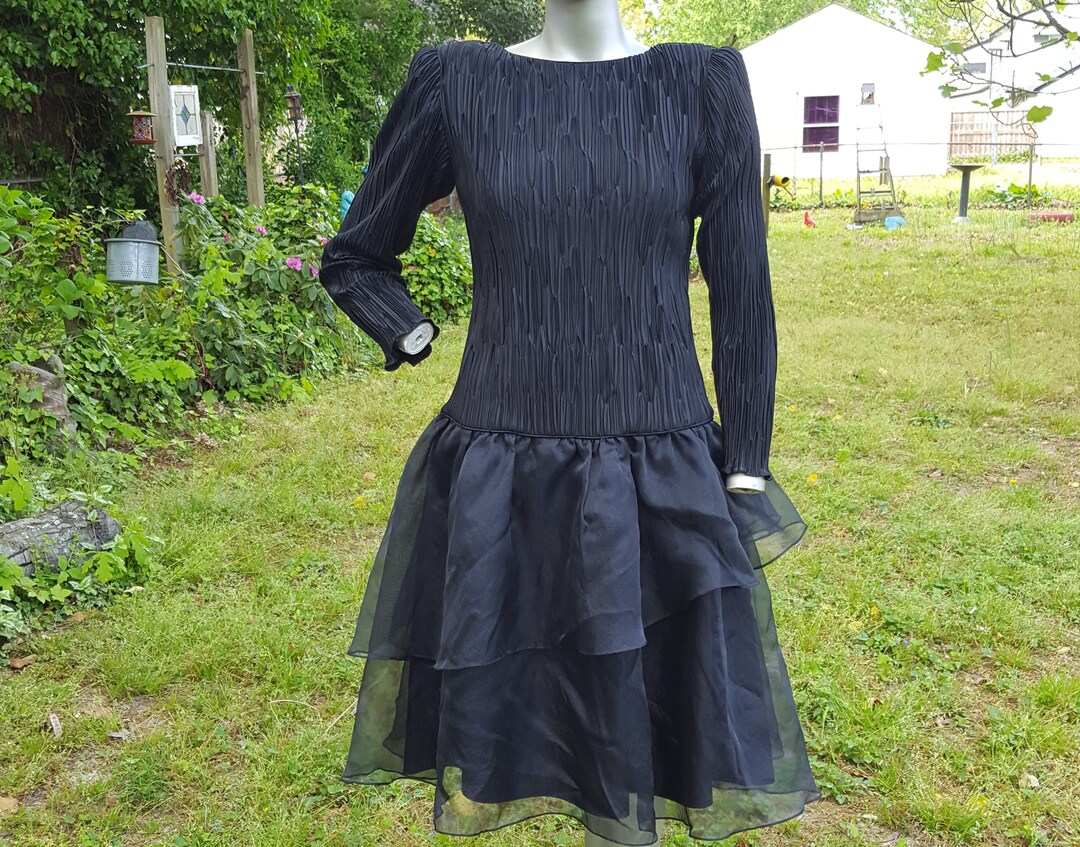 80s Cocktail Dress Little Black Dress Vintage Dress 80s Dress Vintage ...
