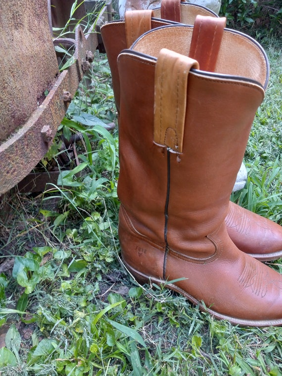 Mens Boots by Frye 80s Boots Cowboy Boots Vintage Boo… - Gem