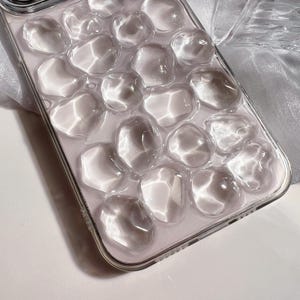 Handmade 3D Ice Cube Resin Phone Case Designer Simple Aesthetic Y2K ...