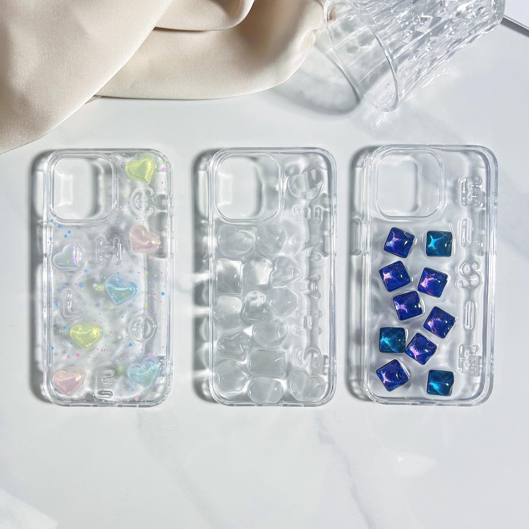 Custom Name 3D Ice Cube Phone Case Y2K iPhone Case 16 E 15 14 Pro Max ...