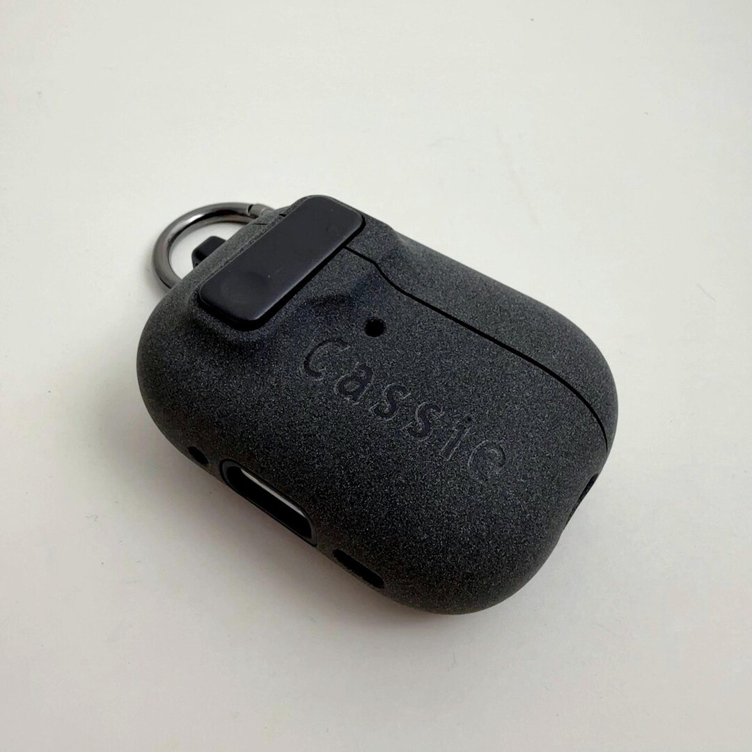 Custom Name Flocked Faux Leather AirPod Pro Case/personalized Cover ...