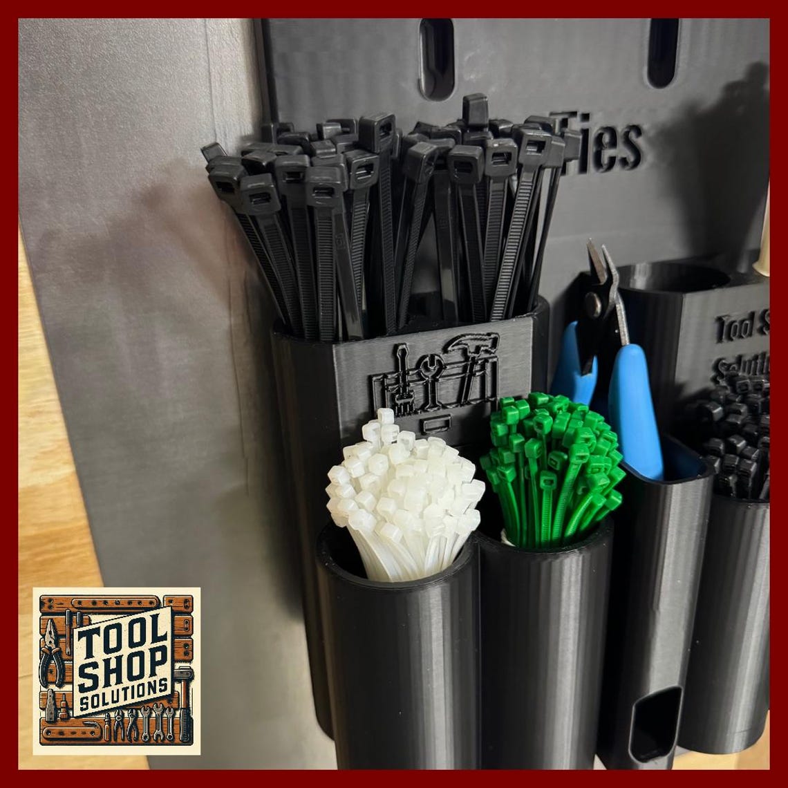 Zip Tie Holder Metal Mount – 3D Printed Tool Organizer for Workshop ...