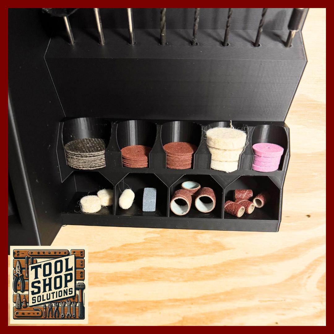 Rotary Tool Holder Wall Mount Permanent – 3D Printed Tool Organizer for ...