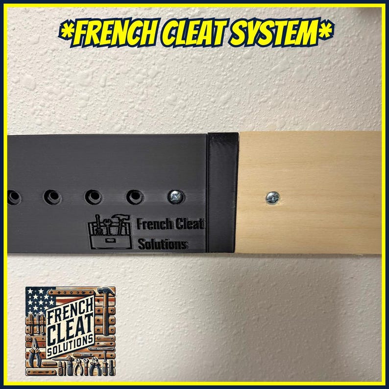 3D Printed French Cleats a French Cleat System for Woodworking and ...