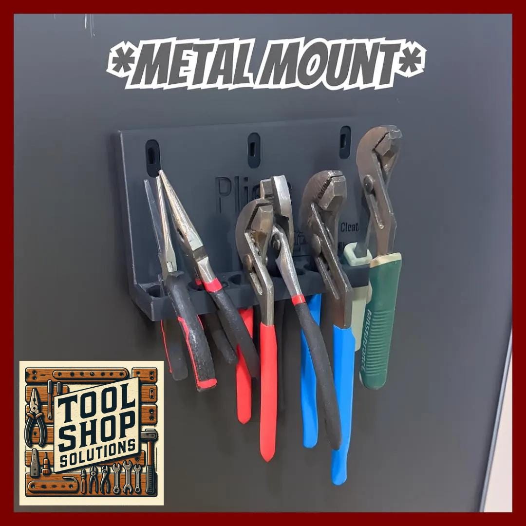 Magnetic Pliers Holder – 3D Printed Tool Organizer, Metal Mount - Etsy