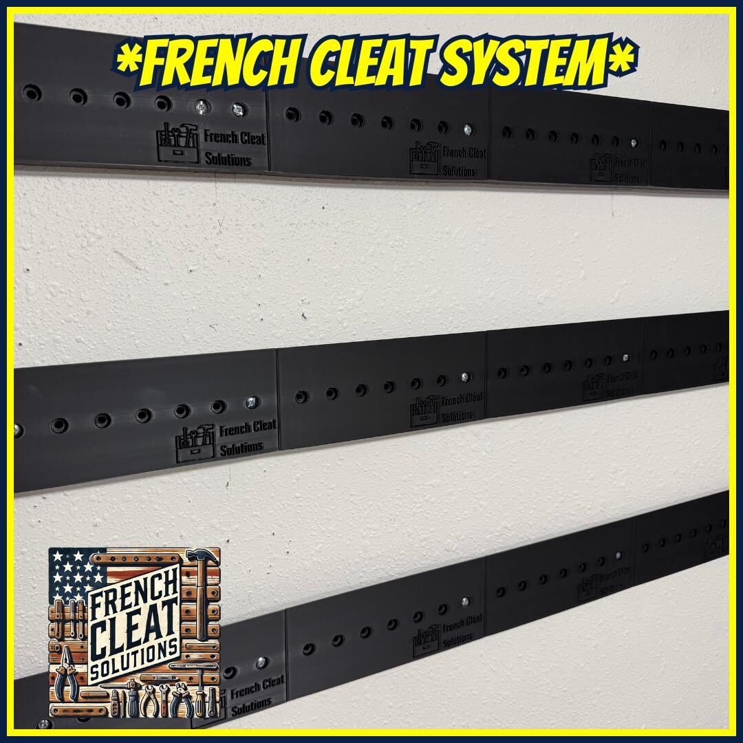 3D Printed French Cleats a French Cleat System for Woodworking and ...