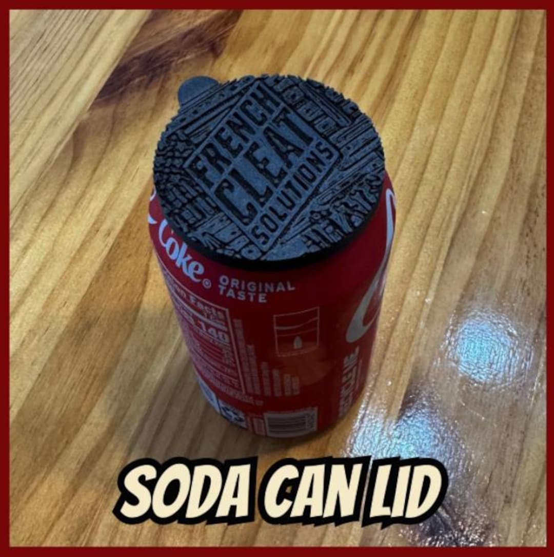 Pop Can Lid Cover - Custom Logo With 3D Printing - Soda Can Lid Cover ...
