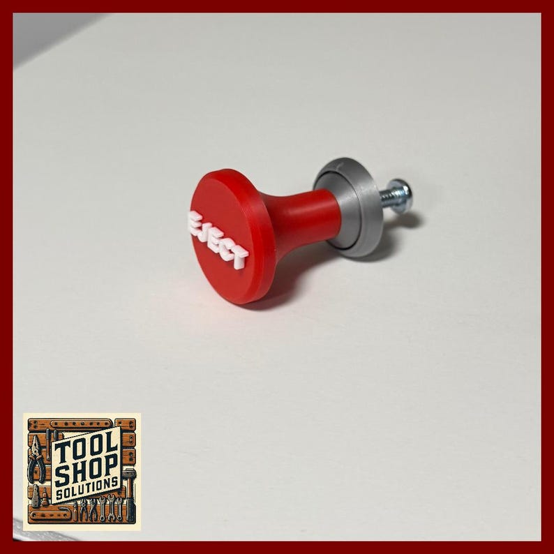 Eject Cabinet Knob - 3D Printed Drawer or Door Pull - Retro Car Lighter ...