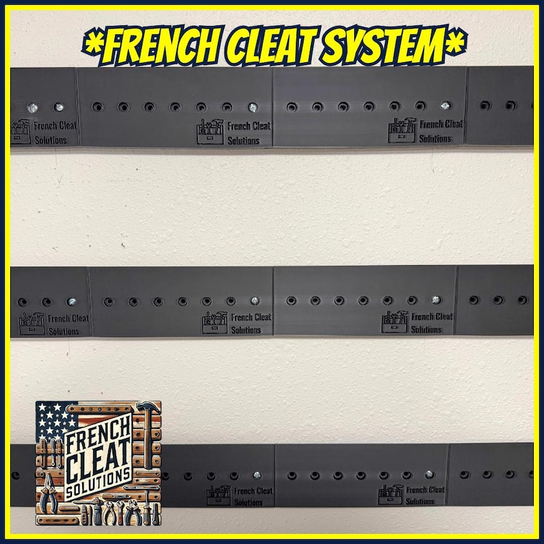 3D Printed French Cleats a French Cleat System for Woodworking and ...