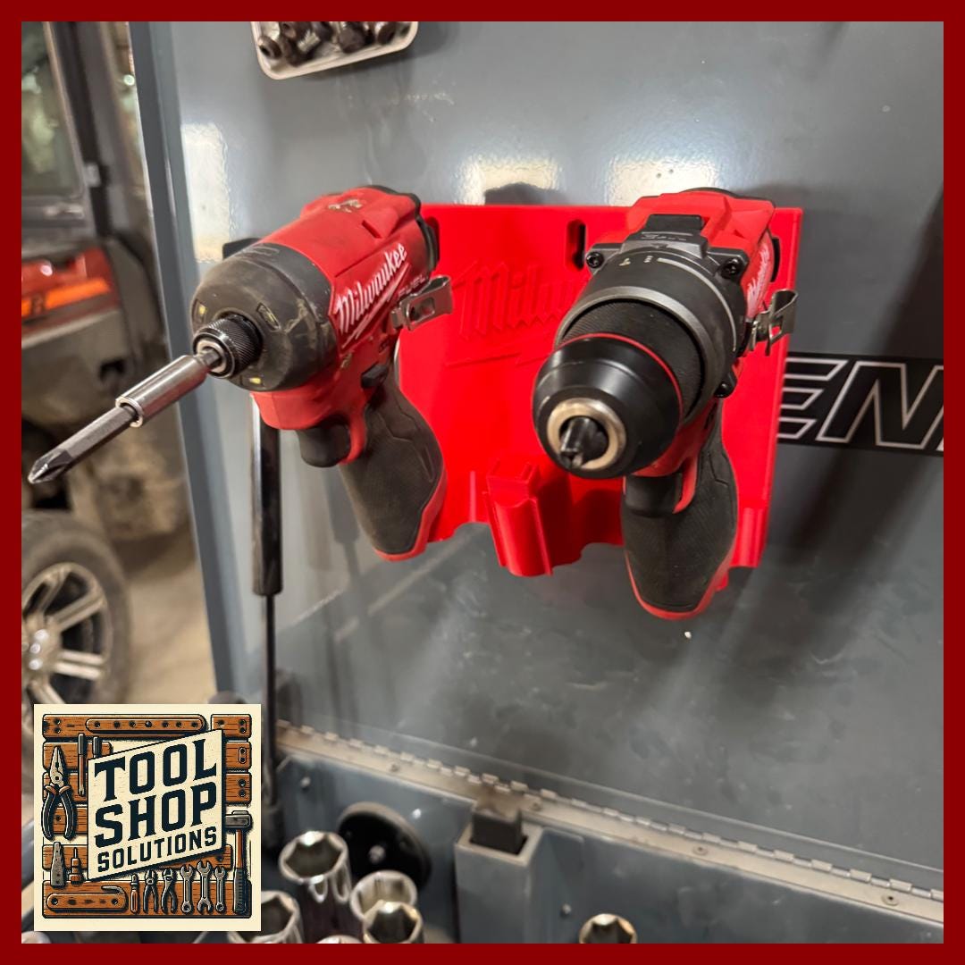 Milwaukee M12 Angled Tool Holder - Metal Mount - 3D Printed Tool ...
