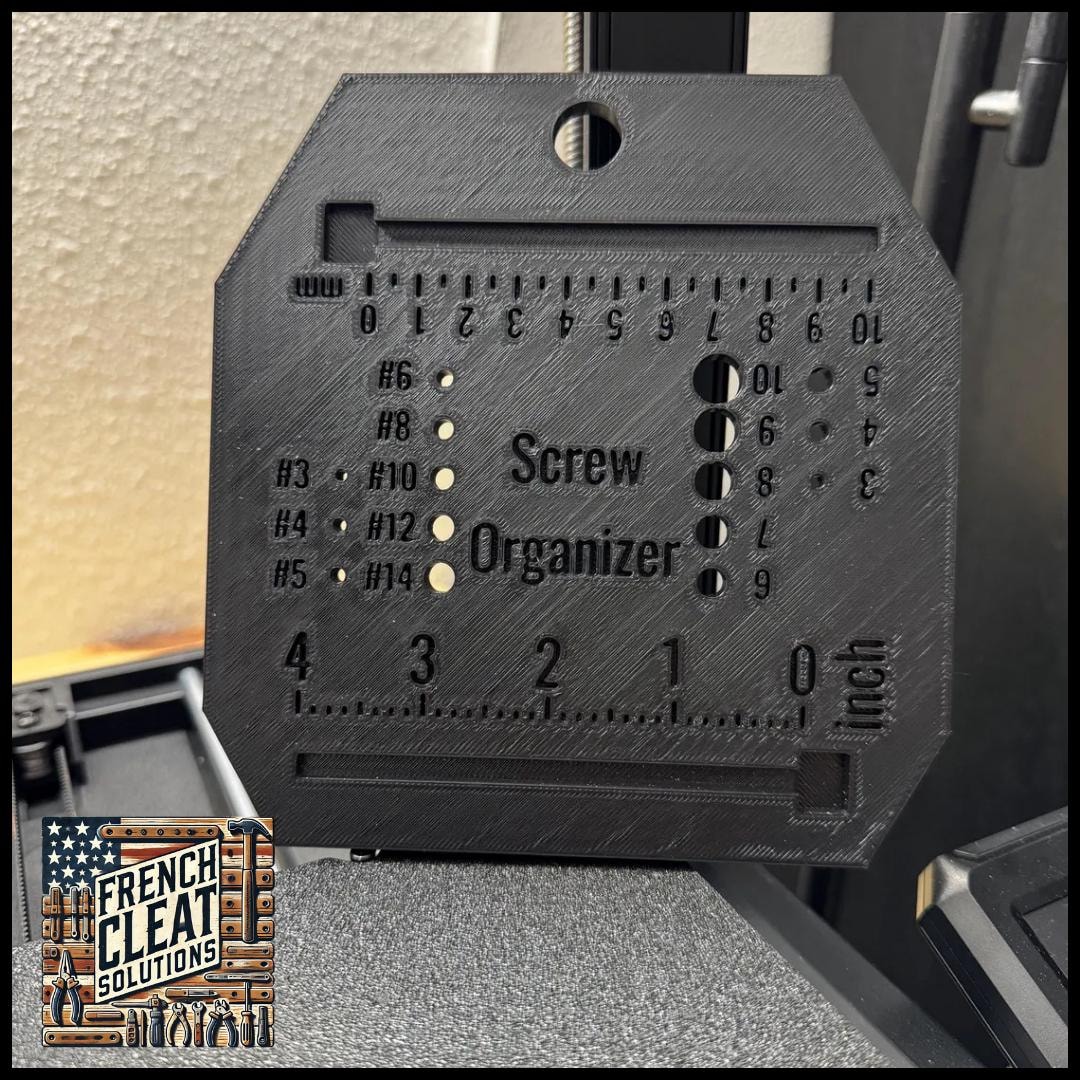 Screw Organizer - 3D Printed Bolt Organizer and Sorting Panel for ...