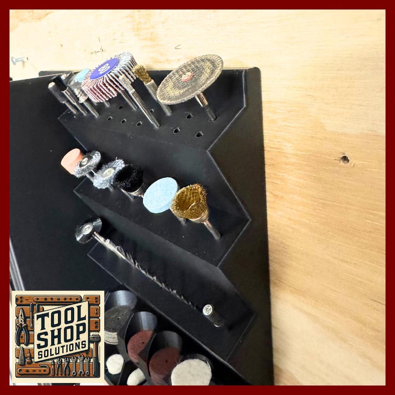 Rotary Tool Holder Wall Mount Permanent – 3D Printed Tool Organizer for ...