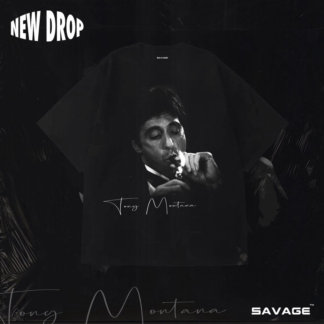 Tony Montana Graphic T-shirt - Iconic Movie Streetwear Tee - Etsy