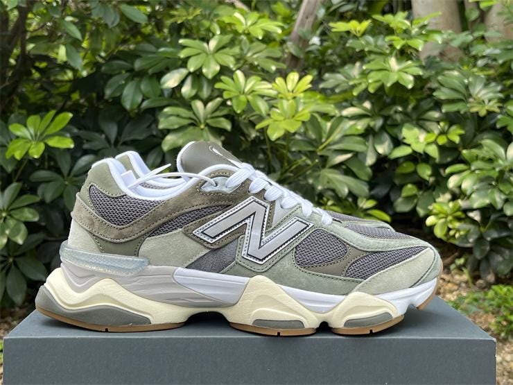 New Balance 9060 Series Olive Green Men's Top Sneakers U9060FOC - Etsy
