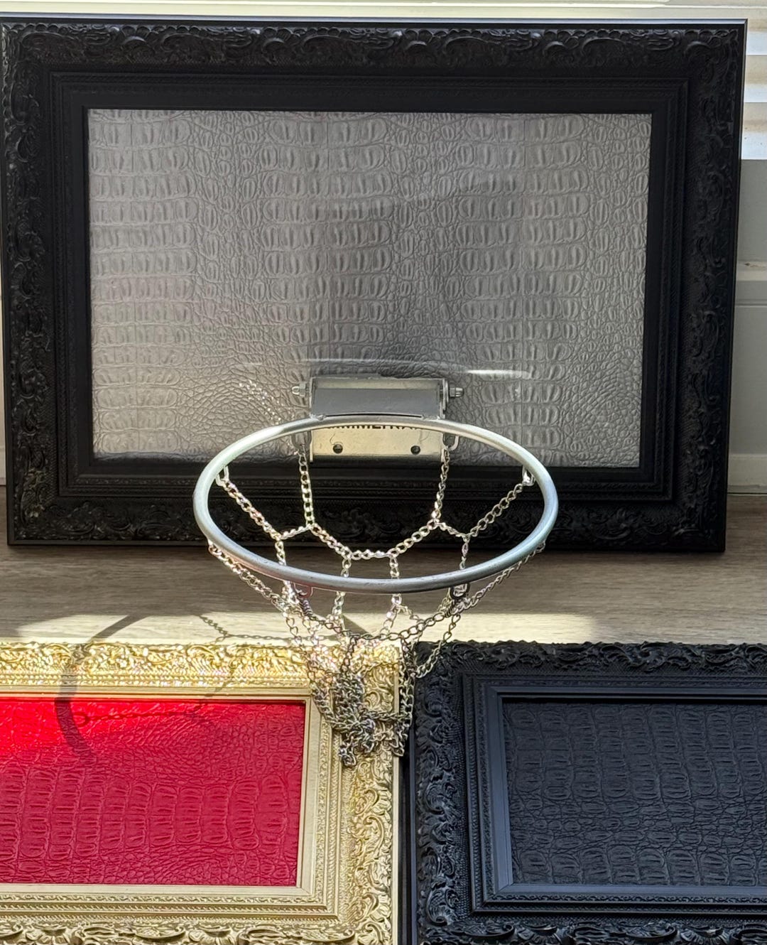 Custom Indoor Framed Basketball Hoop. Alligator Skin!!! - Etsy
