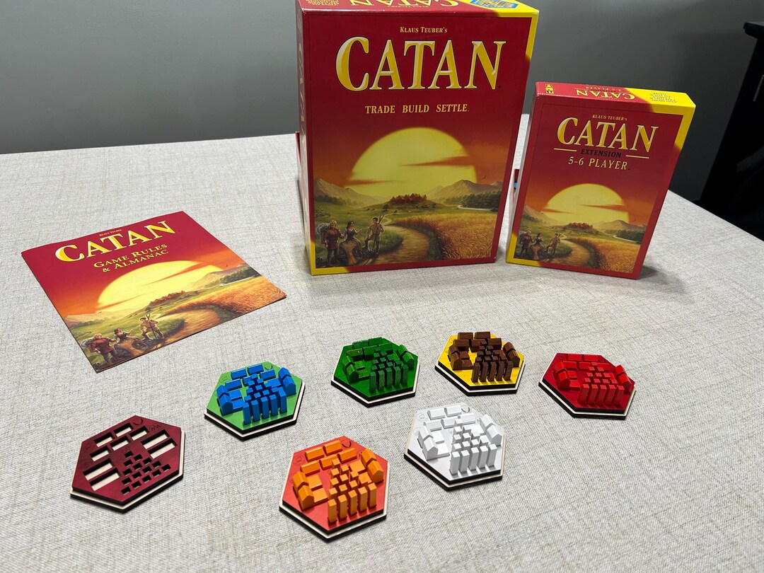 CATAN Game Piece Holder Airbrushed Fine Acrylic Finish Durable Lacquer ...