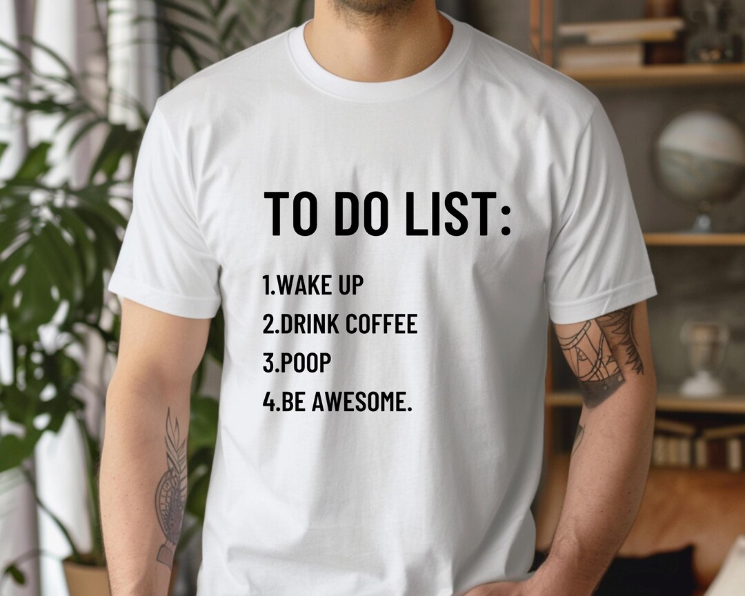 To Do List Logo T-shirt and Sweatshirt, Daily Planner Unisex Outfit ...