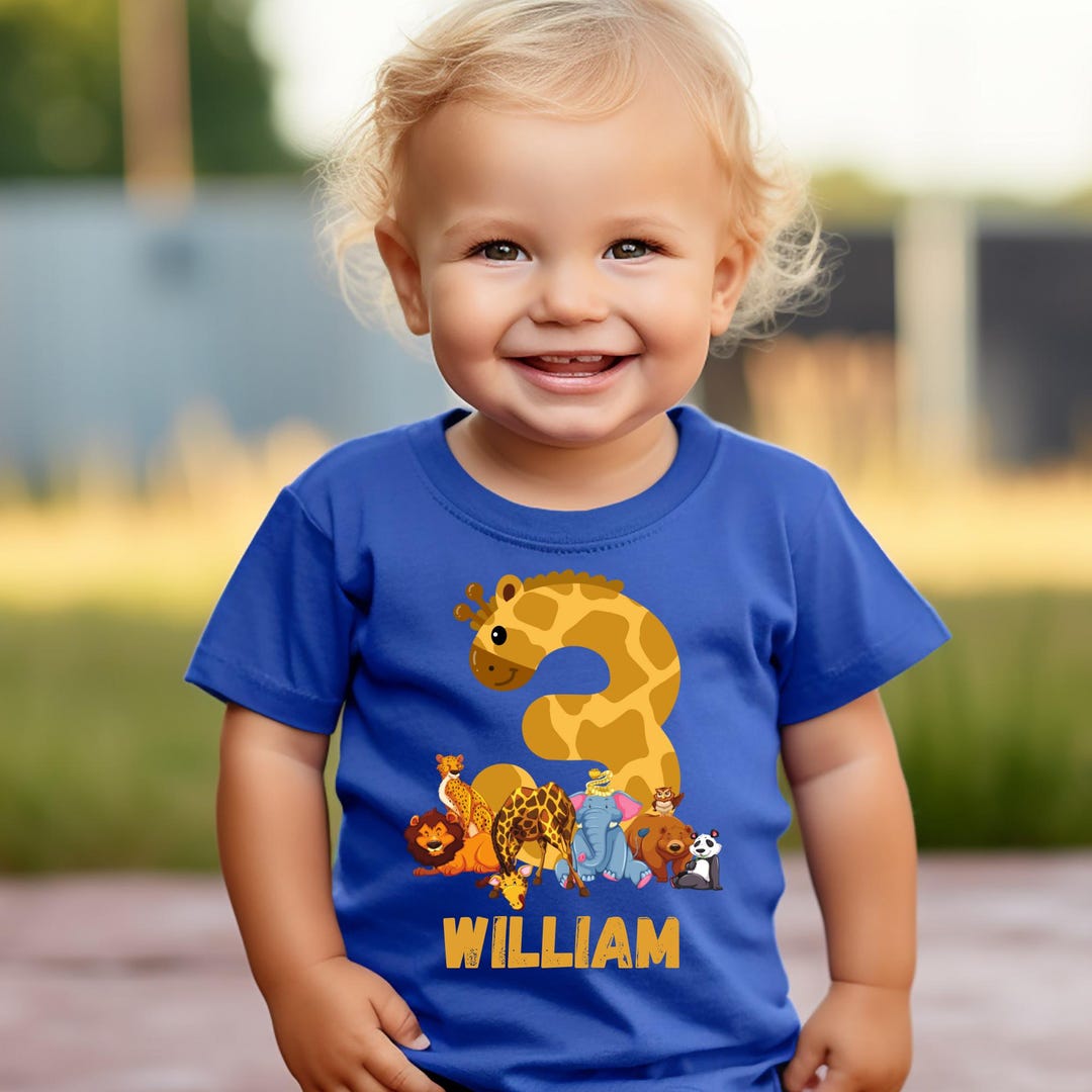Custom Baby Birthday Shirt, 3rd Birthday Tee, Baby’s Third Year ...