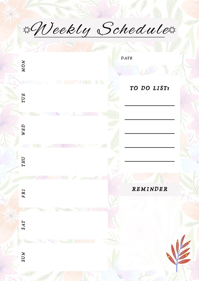 Floral Digital Planner - Etsy