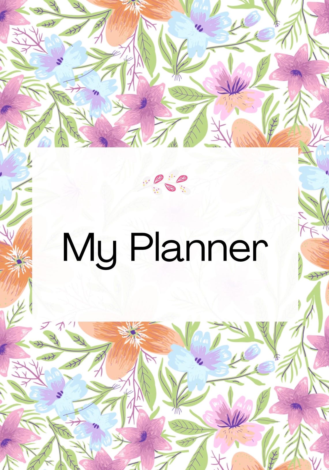 Floral Digital Planner - Etsy