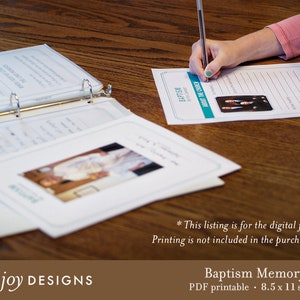 Baptism Memory Book Printable, the Church of Jesus Christ of Latter-day ...