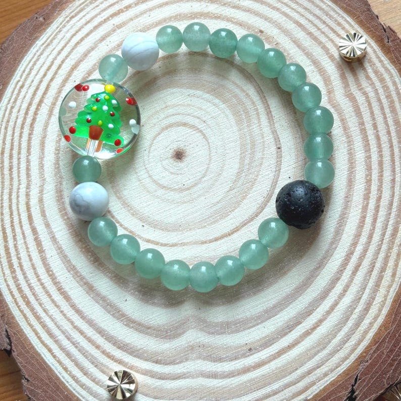Handmade Gemstone Mindful Bracelet: Lucky Knot, Healing Energy, Mindful ...