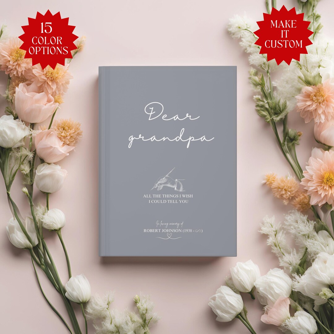 Personalized Memorial Journal Grandparent Memory Journal Custom ...