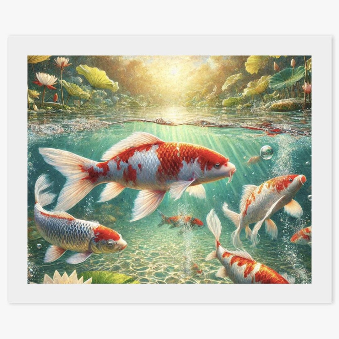 Paint by Number Kit - Koi Fish Design | Relaxing DIY Art Kit for Adults ...
