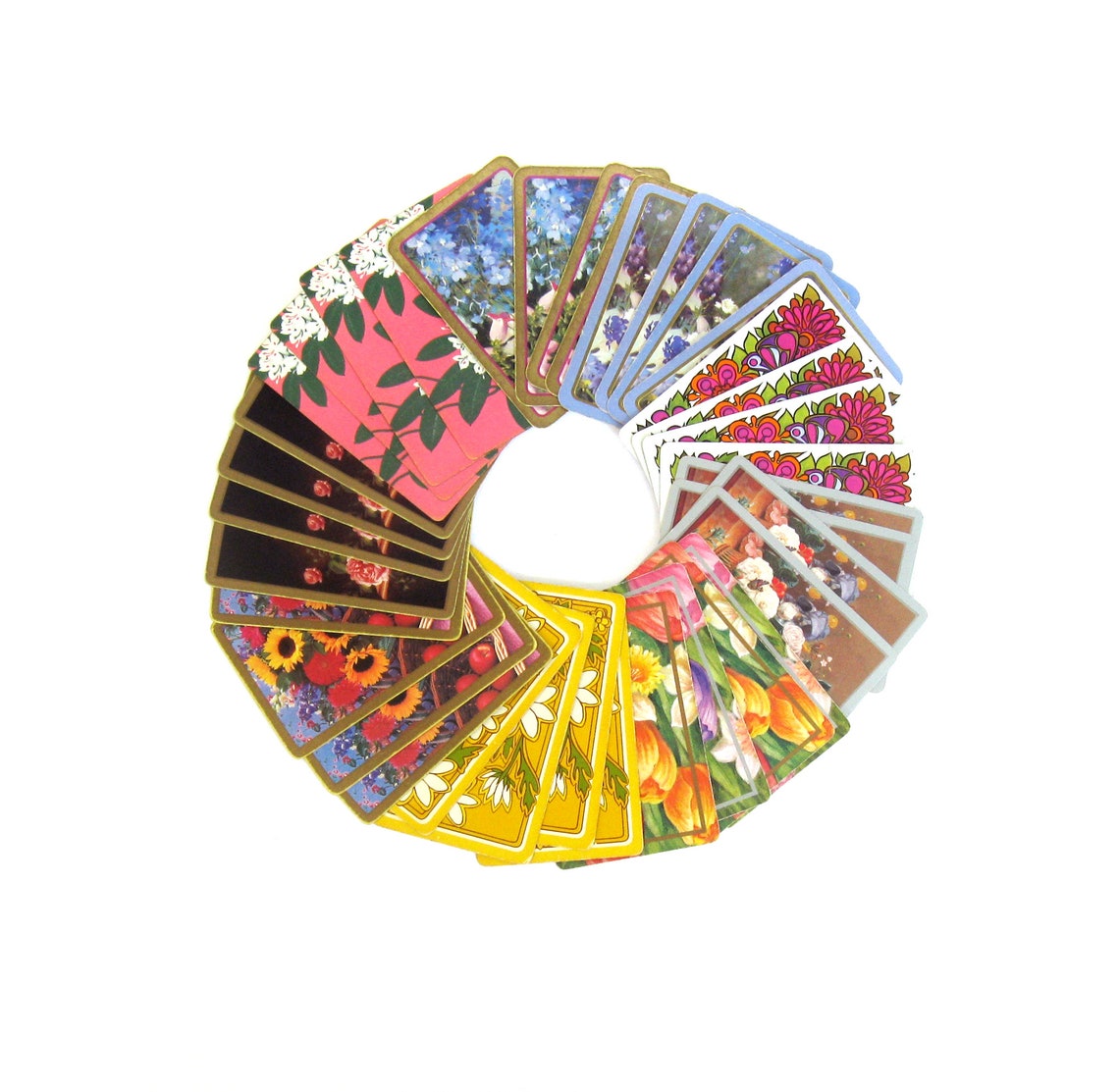 Lot of Trade Cards Assorted Playing Cards Vintage Botanical - Etsy