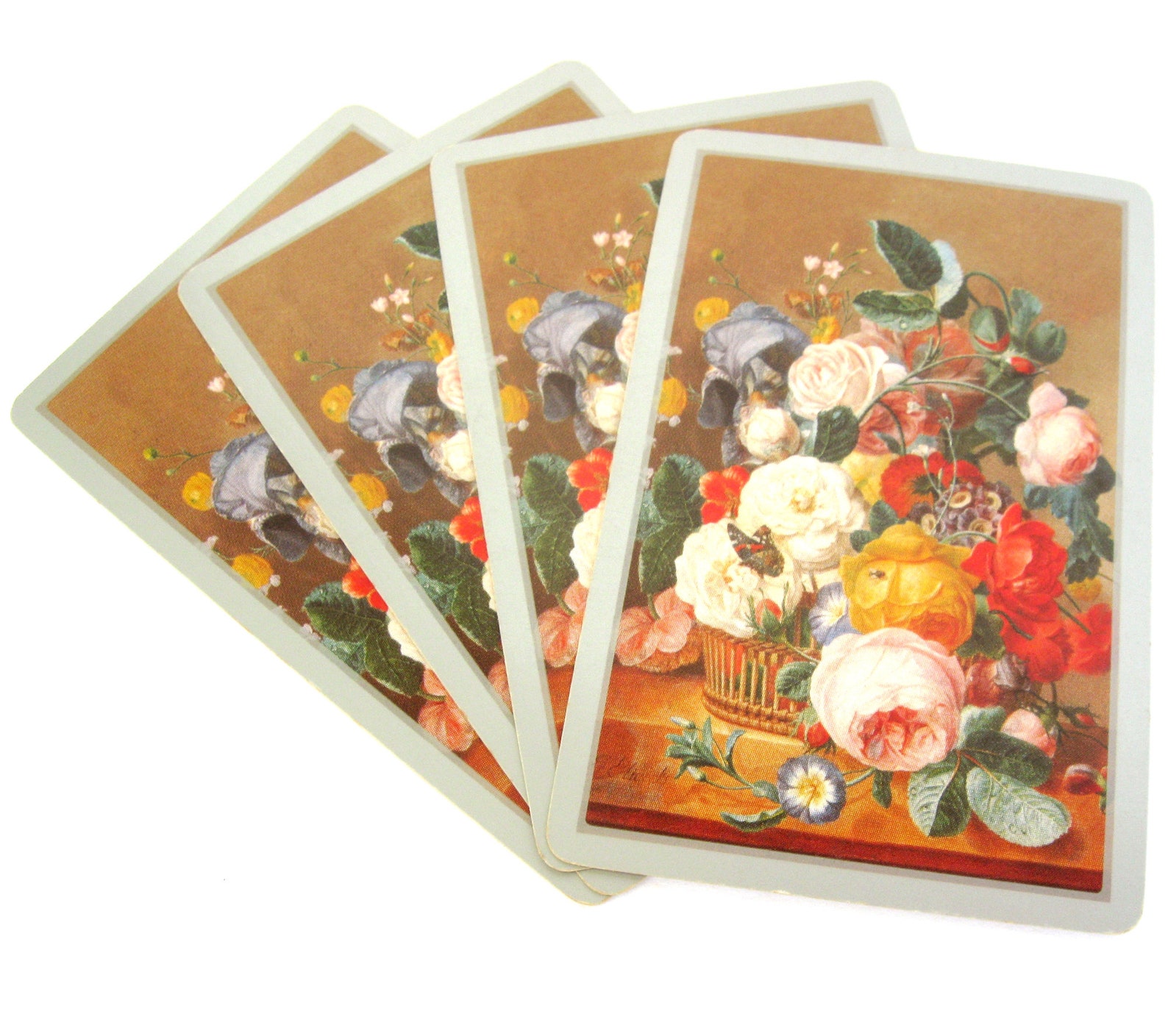 Lot of Trade Cards Assorted Playing Cards Vintage Botanical - Etsy