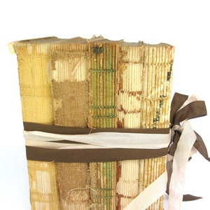Shabby Chic Book Lot, Raw Books, Natural Books, Rustic Book Bundle ...