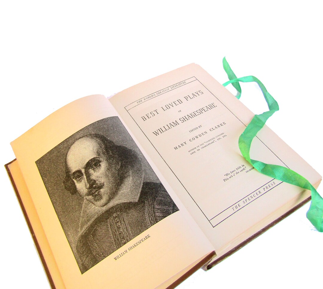 Vintage Shakespeare Book: Spencer Press, Illustrated Plays, 1936 - Etsy