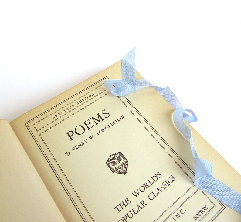 Vintage Longfellow Poetry Book: Art Type Edition, 1930s-40s - Etsy