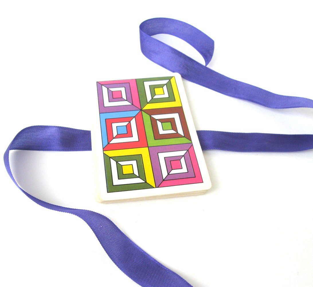 Retro Art Deco Playing Cards Geometric Trading Cards Vintage - Etsy