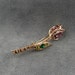 Tulip Pin Rhinestones Red Green Purple Gold Liz Claiborne - Etsy