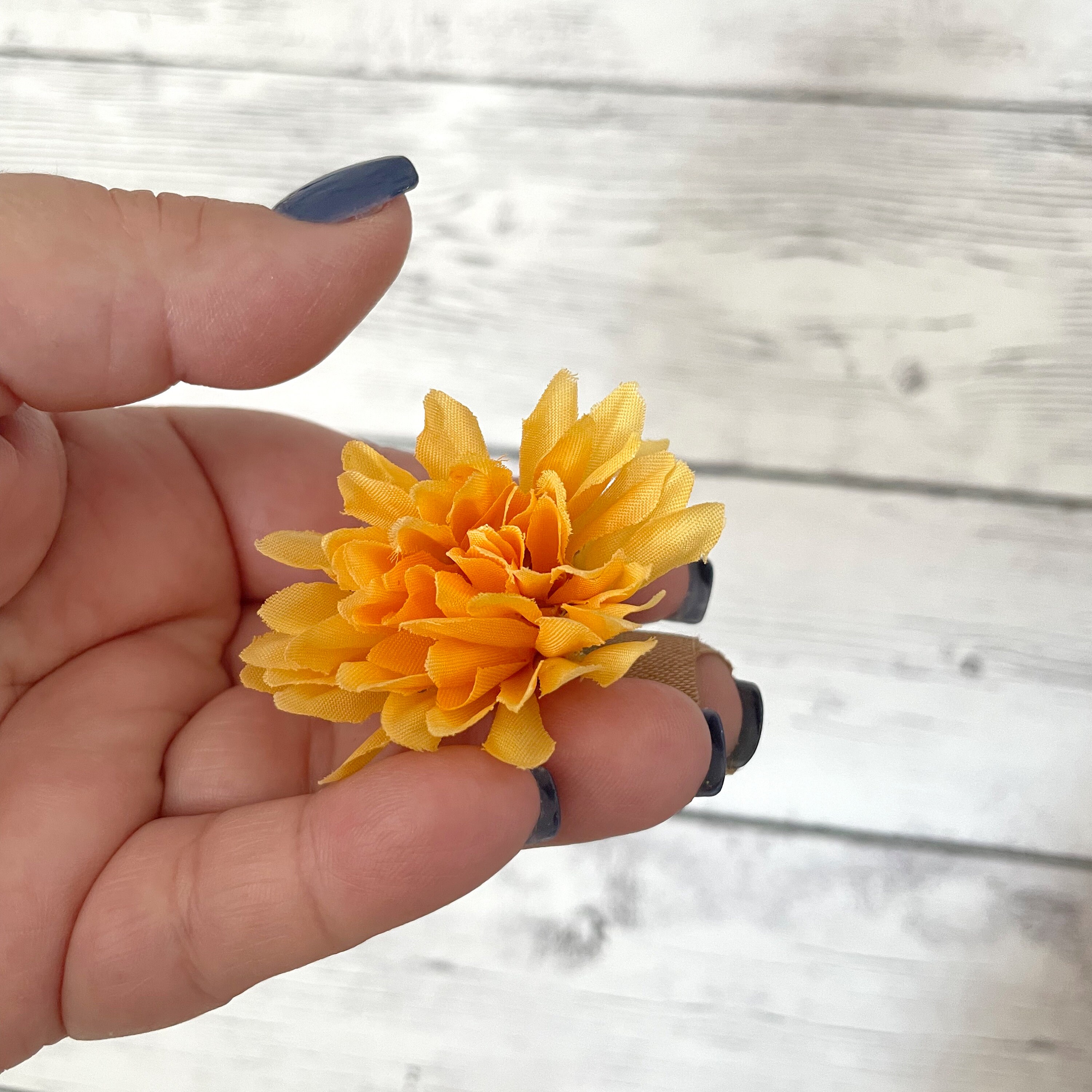 5 Harvest Yellow Baby Mums - Artificial Flowers, Silk Flower Heads - Etsy