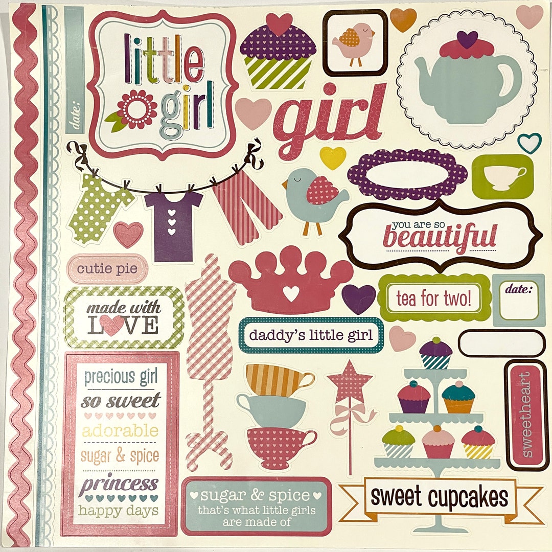 Little Girl (55+ Piece) Scrapbook Bundle - DIY - 12x12 - Etsy
