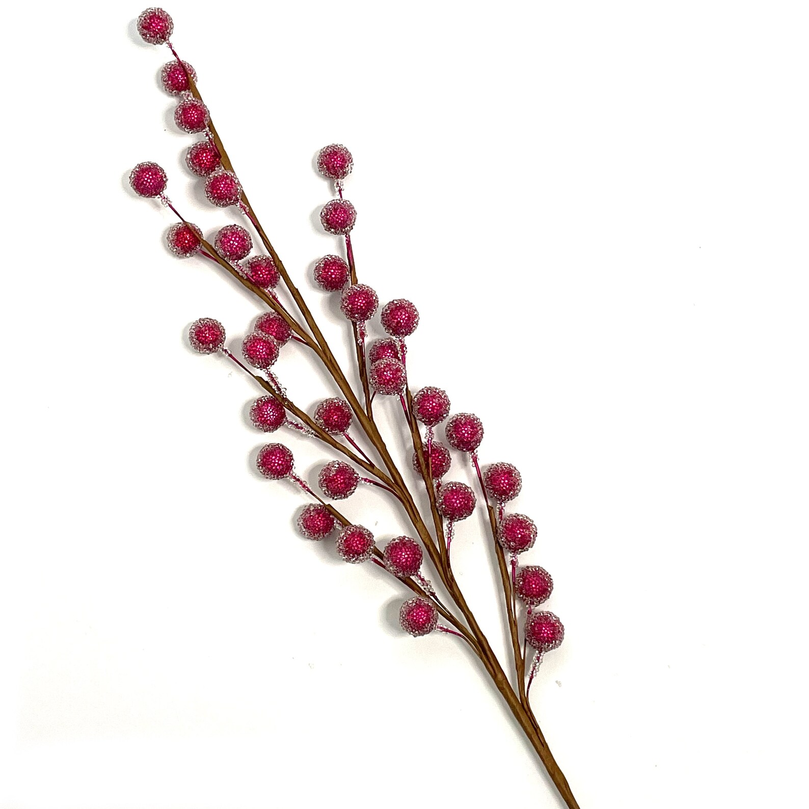 Frosted Red Berry Spray Holiday Floral Christmas Floral - Etsy