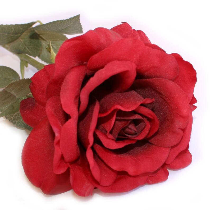 Deep Red Botanic Rose - Silk Flowers, Artificial Flowers PRE-ORDER ...