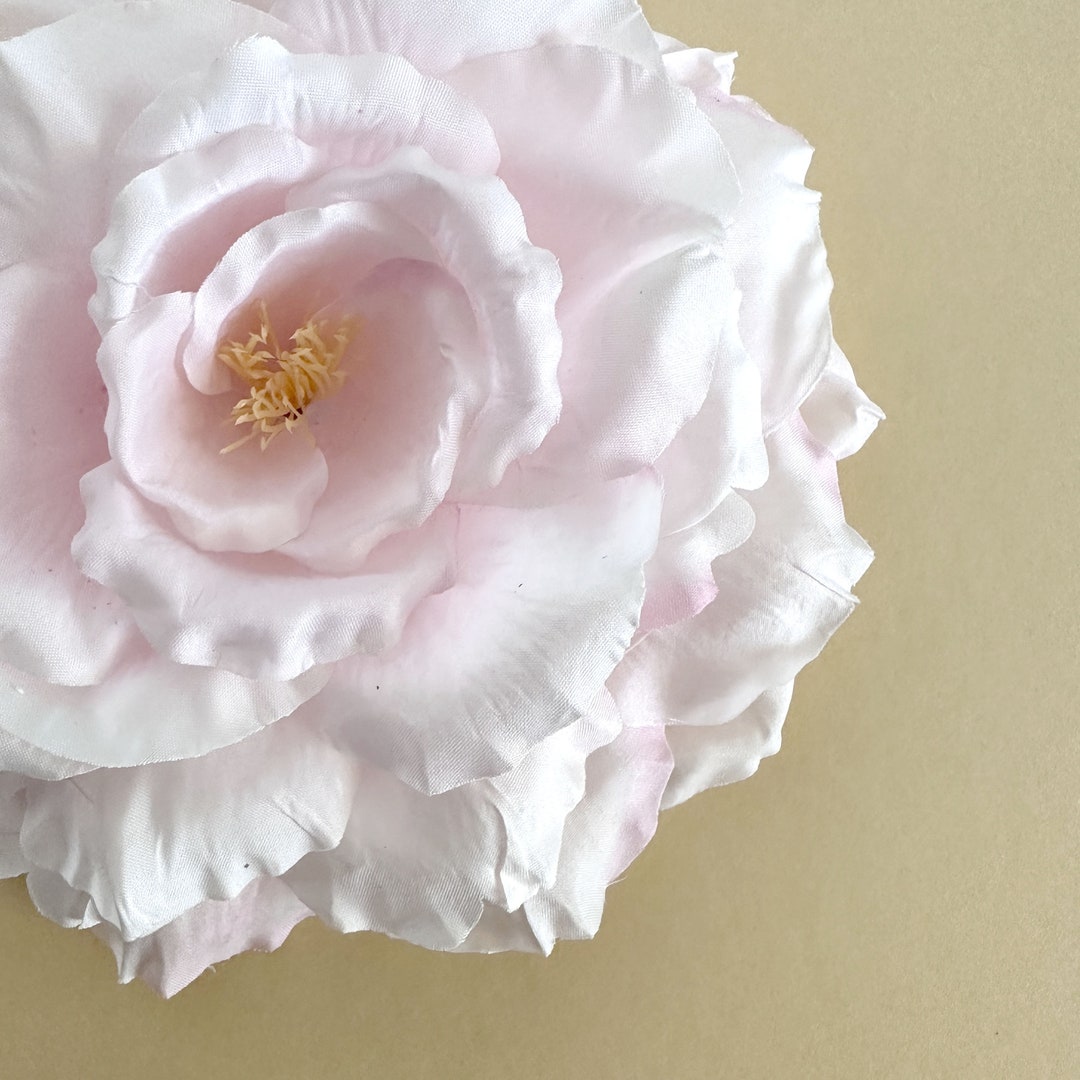 Jumbo Light Pink Open Rose Head - Artificial Flower, Silk Flower Heads ...