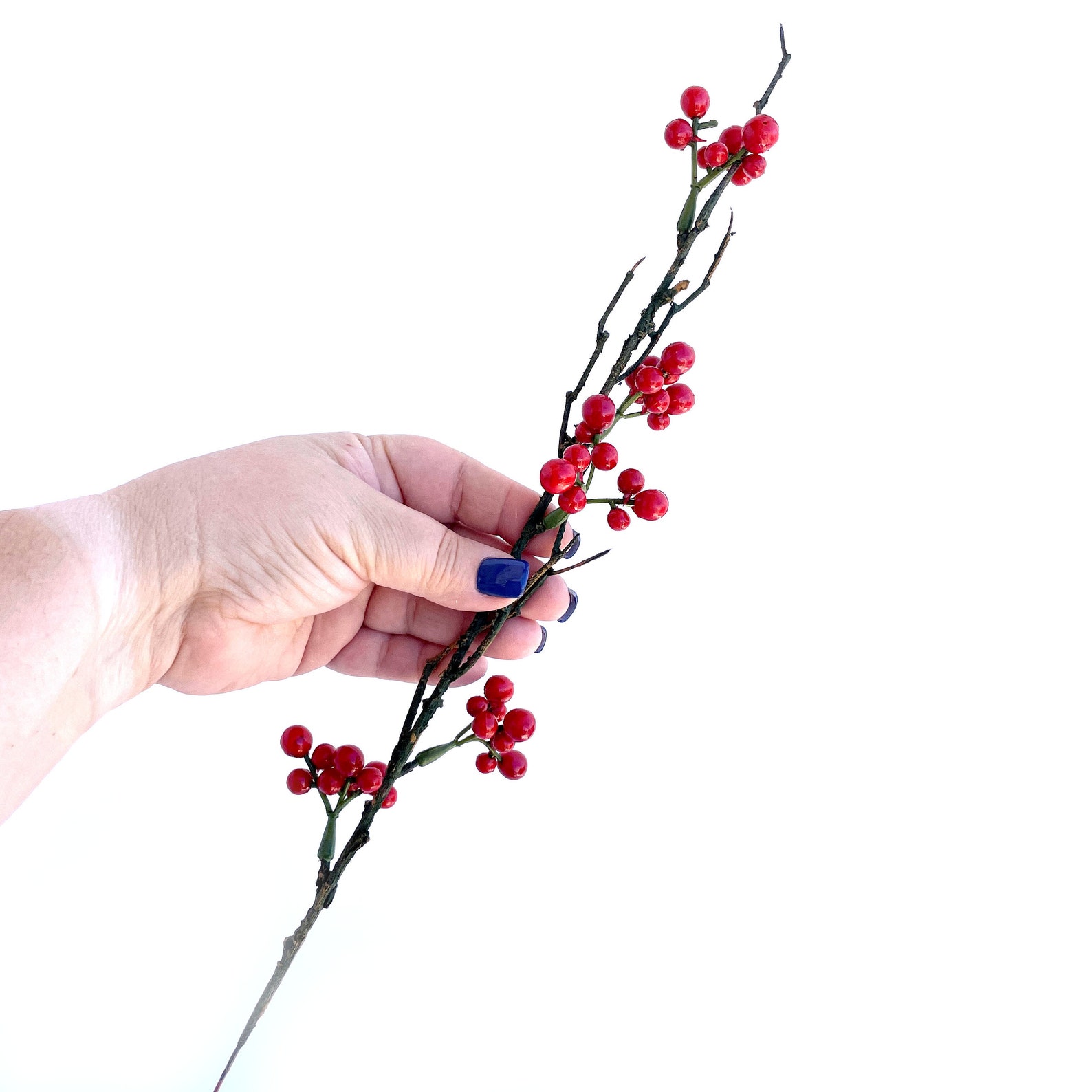 Red Berry Spray - Holiday Floral, Christmas Floral - 18 Inches - Etsy