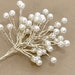 Gold Faceted Small Pearl Pick - Wedding Floral, Holiday Floral - Etsy