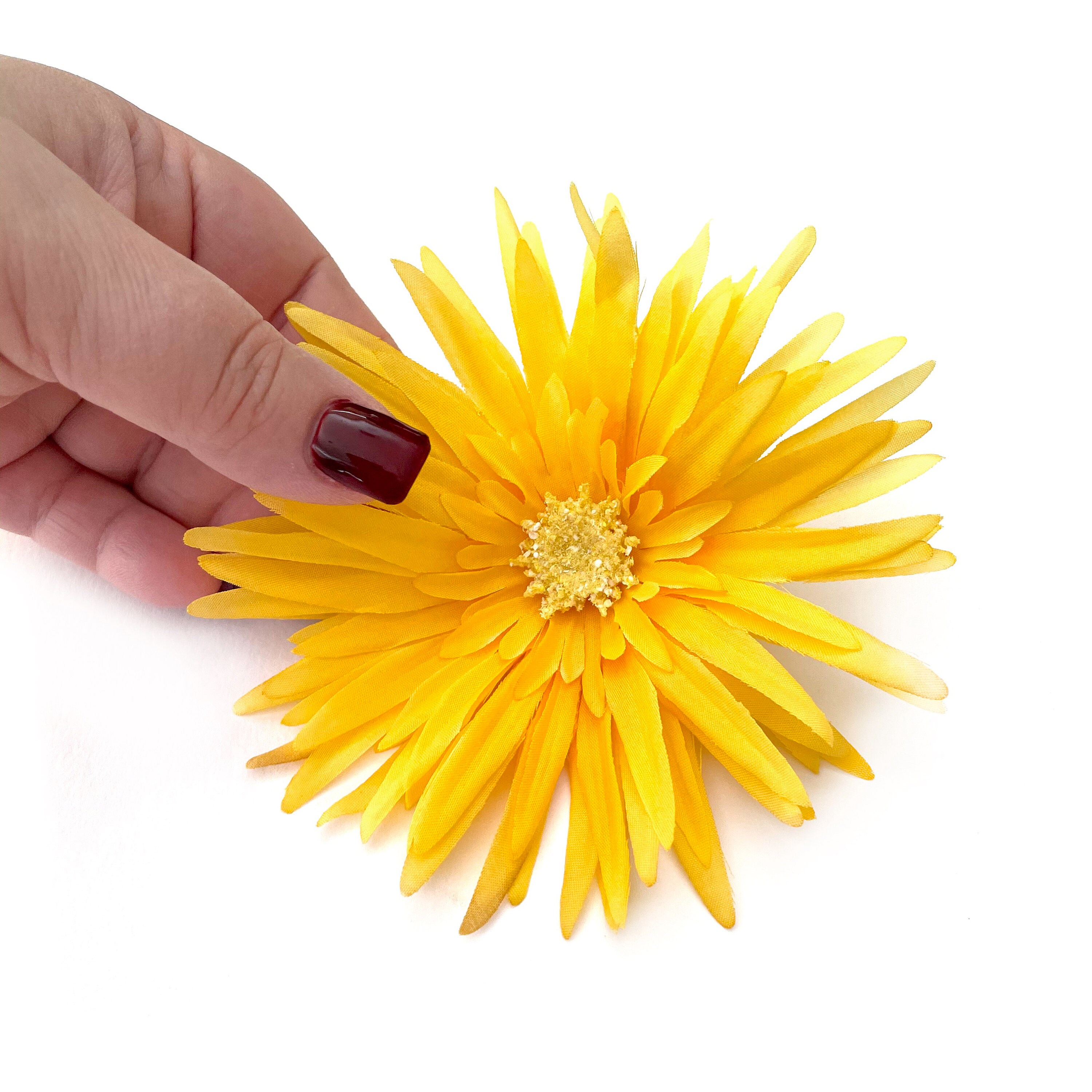 Yellow Gerbera Spider Daisy Artificial Flowers Silk Flower | Etsy