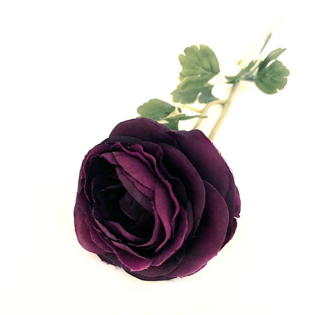 Plum Purple Ranunculus - Silk Flower Heads - PRE-ORDER - Etsy