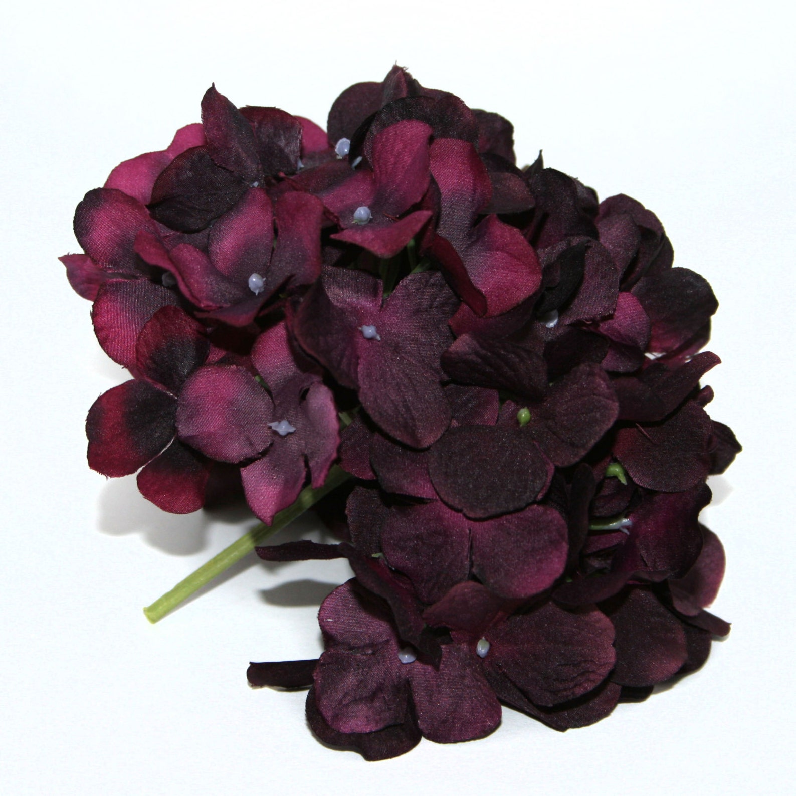 Large Plum Hydrangea Bunch Full Head Artificial Flowers - Etsy