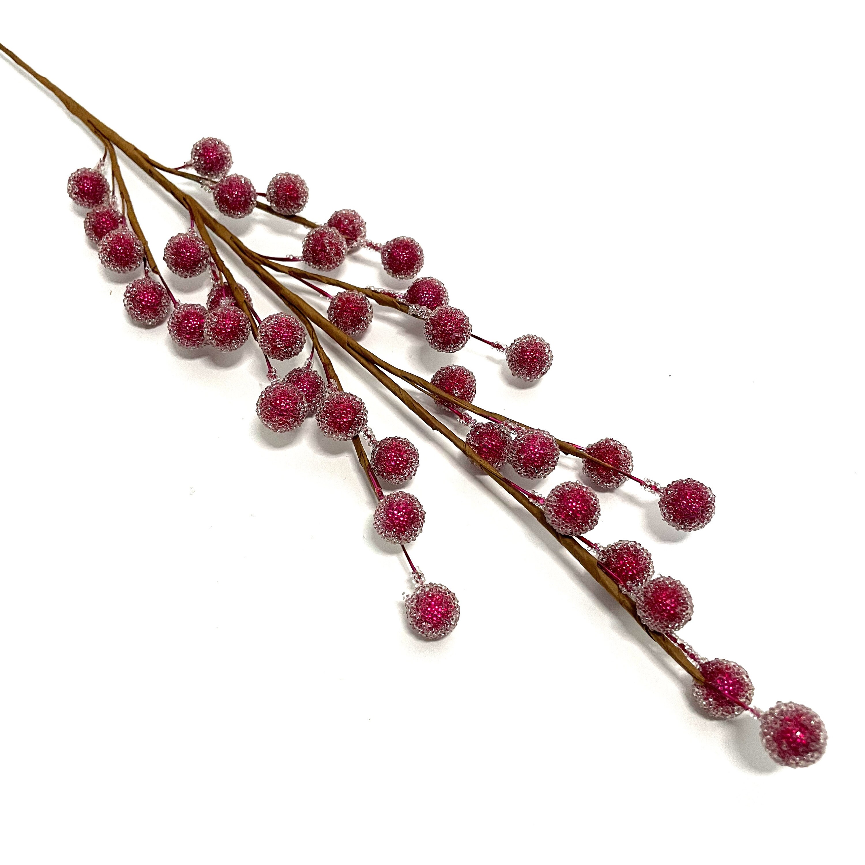 Frosted Red Berry Spray Holiday Floral Christmas Floral | Etsy